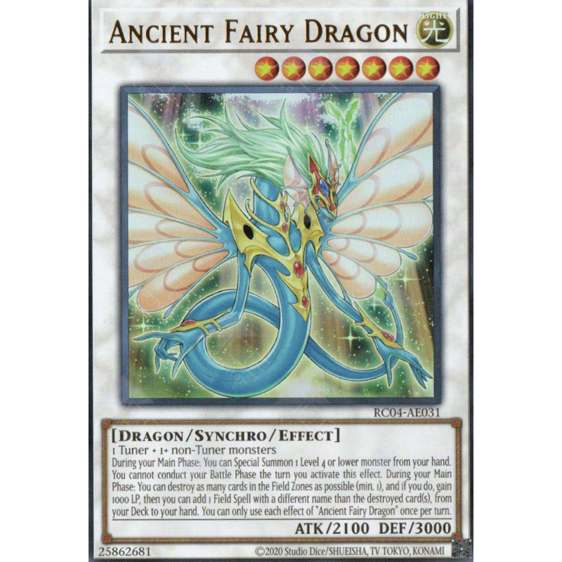 YUGIOH RC04-AE031 Ancient Fairy Dragon | Shopee Malaysia