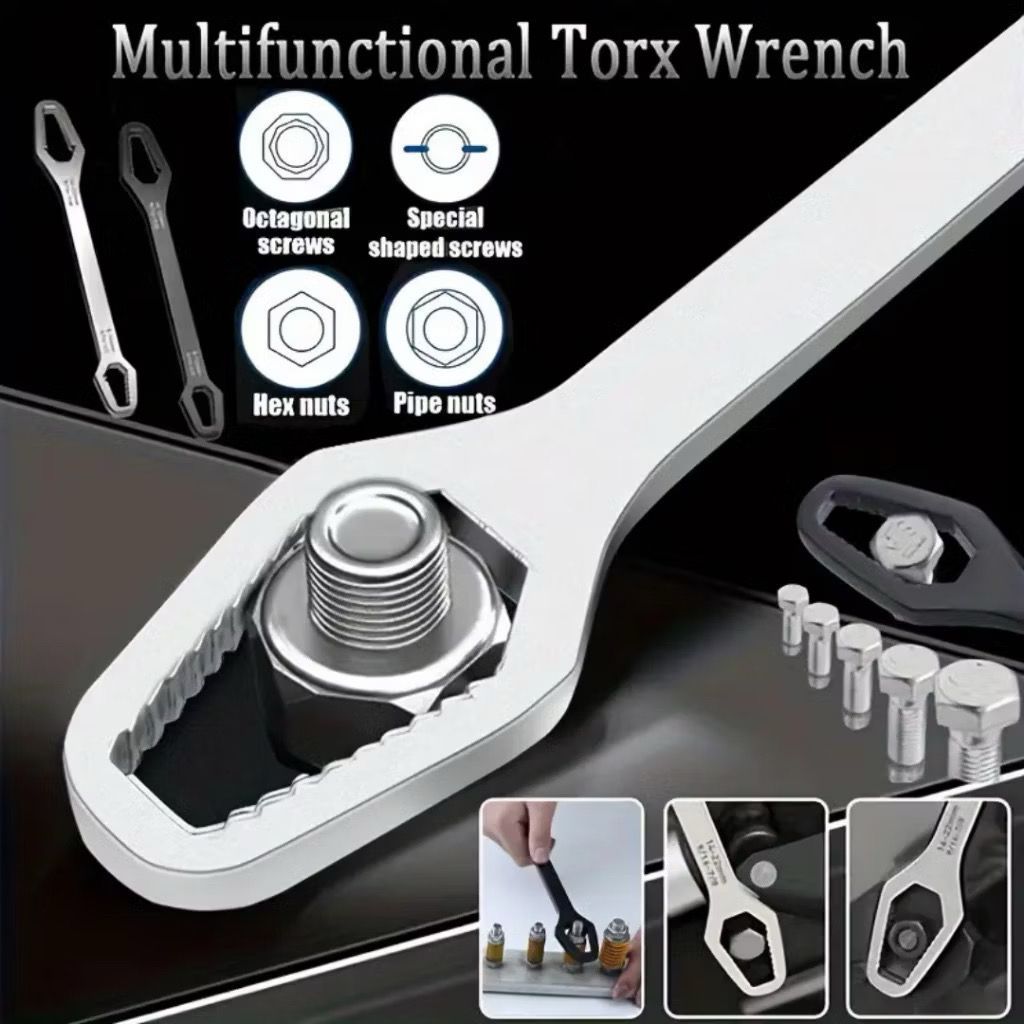 8mm - 24mm Universal Multifunction Wrench Spanner Screws Adjustable ...