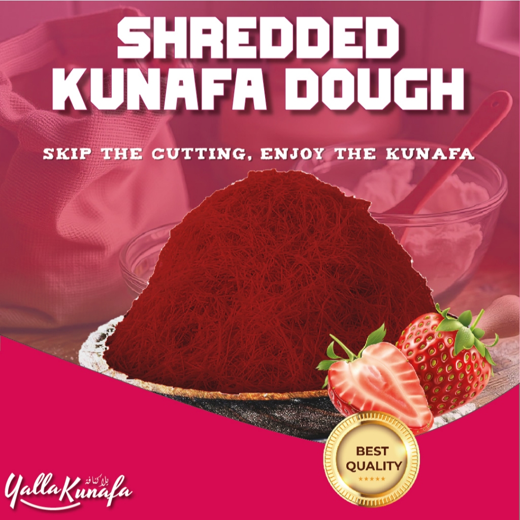 New Arrival Strawberry Shredded Kunafa Dough Delicious Taste by Yalla ...