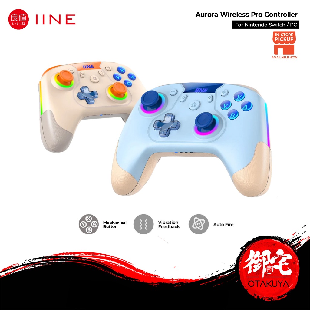 IINE Aurora Wireless Pro Controller For Nintendo Switch OLED/V2/Lite/PC ...
