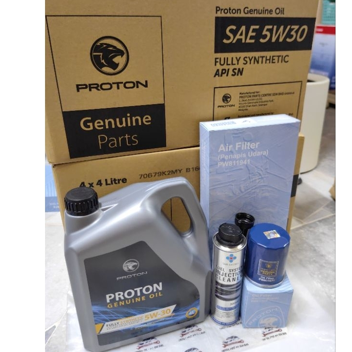 NEW STOCK 2024 Genuine Proton Engine Oil SAE 5W30 Fully Synthetic (4L ...