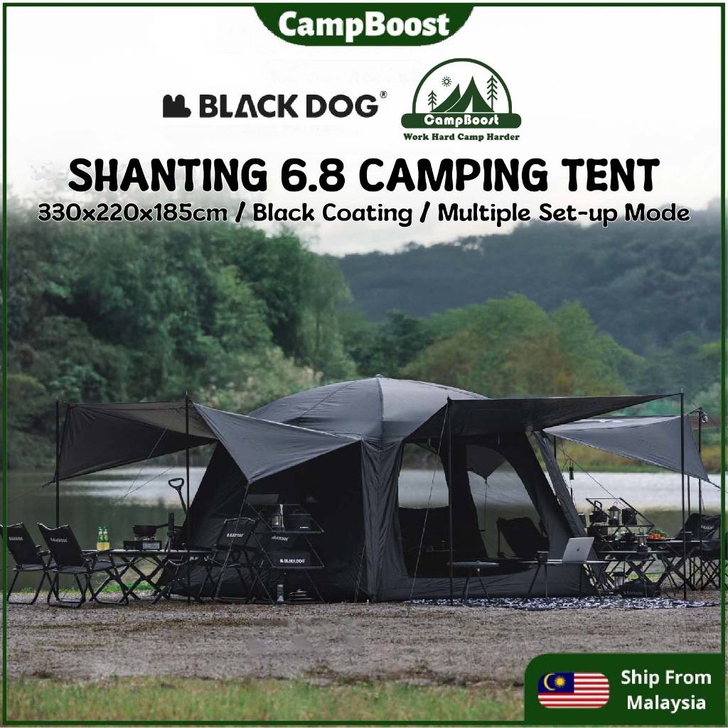 Campboost BLACKDOG SHANTING 6.8 Camping Tent Camping Khemah Camping ...
