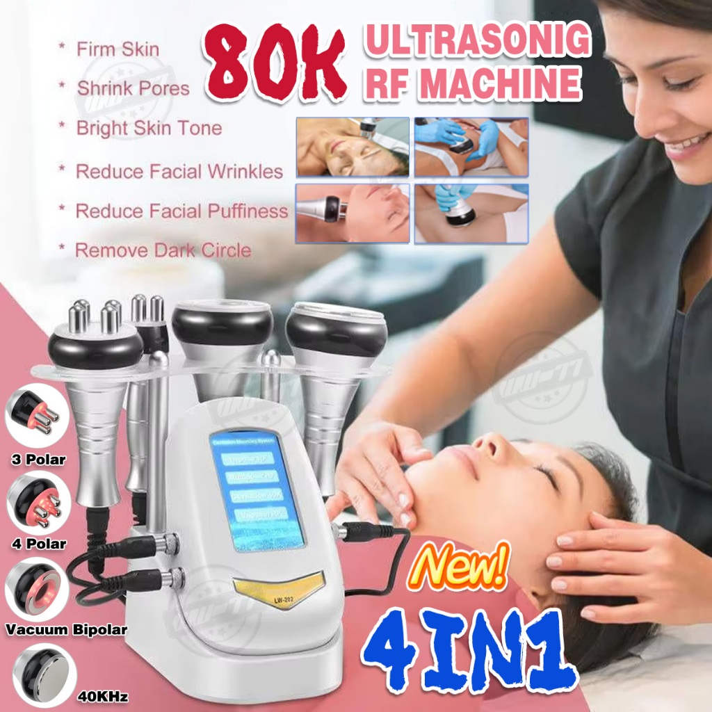 80K Ultrasonic Cavitation Machine RF Slimming Fat Burnner Radio ...