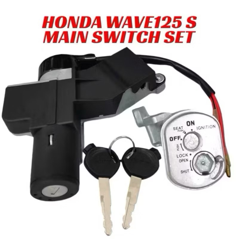 HONDA WAVE125 S MAIN SWITCH W125S FULL SET KUNCI W125 S SWITCH | Shopee ...