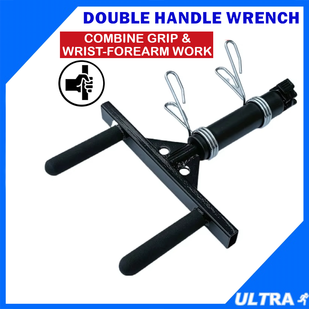 Arm Wrestling Double Grip Handle Forearm Wrist Strength Trainer Bicep ...