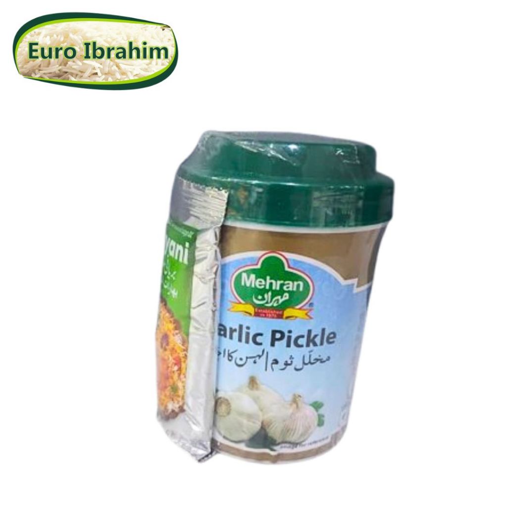 Mehran Garlic Pickle 400g / Free Packet of Biryani Masala 27.5g ...