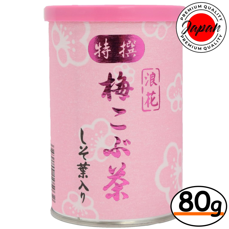Naniwa Kombucha Honpo Ume Kobucha with Shiso Leaves (80g can) konbu ...
