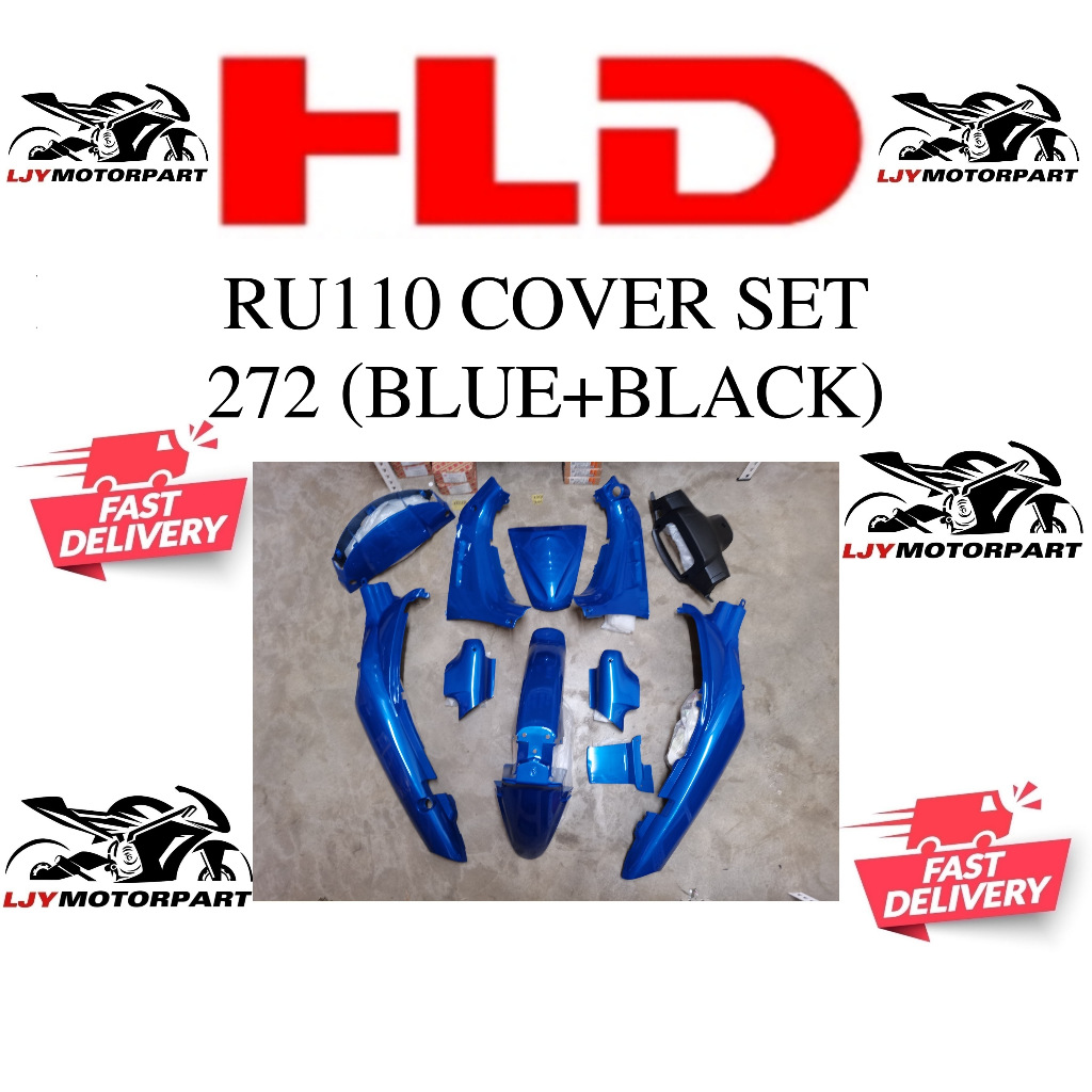 SUZUKI RU110 RG110 COVER SET KAVER SET HLD (11 PCS) | Shopee Malaysia