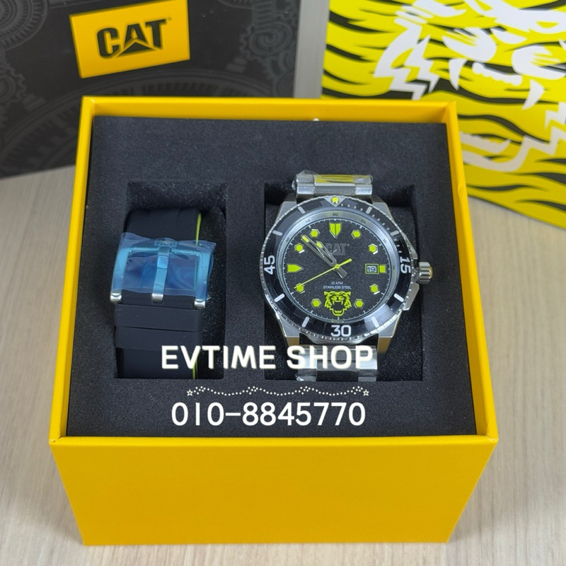 2 YEAR WARRANTY CATERPILLAR CAT X HARIMAU MALAYA 2.0 LIMITED EDITION QC.141.11.117F MEN WATCH ...