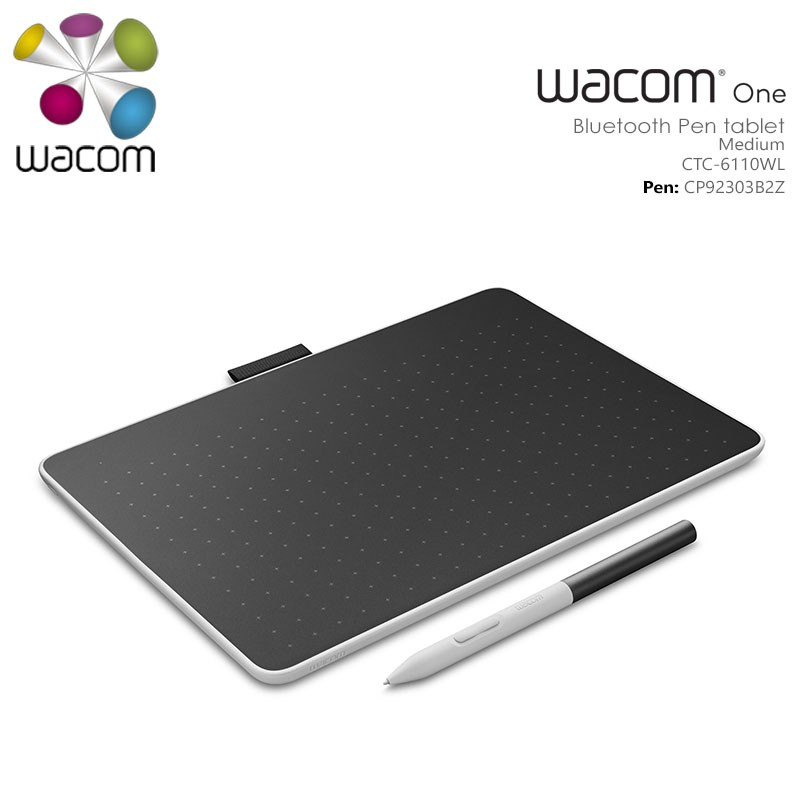 Wacom One Medium Pen Tablet - Wacom CTC6110WL (USB Type-C / Bluetooth 5 ...