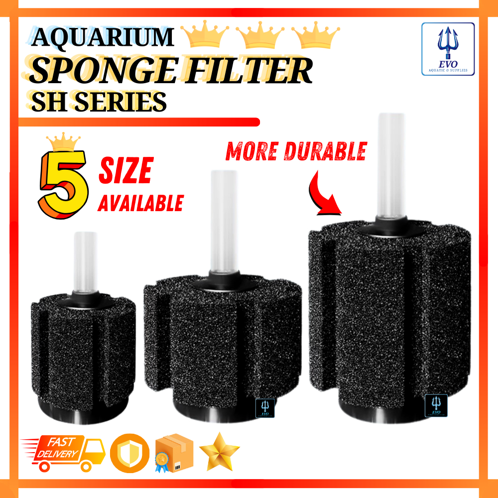 🔥READY STOCK🔥Aquarium Sponge Filter SH 180/280/380/2835/2836 Fish Tank ...
