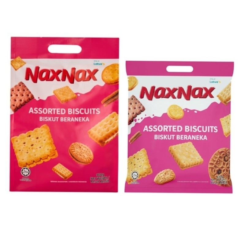 NAXNAX HALAL Assorted Biscuits / Biskut Beraneka Pilihan 430g | 900g ...