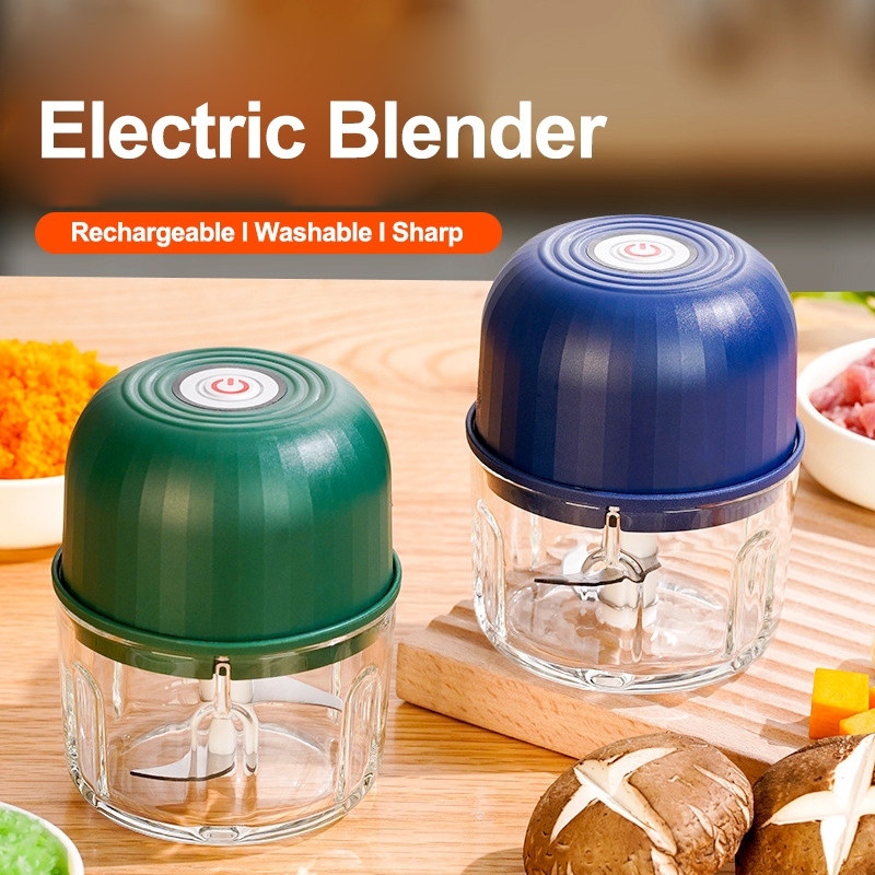 Electric Garlic Portable Chopper Multi Function Meat Grinder Masher Machine Mini Garlic ...