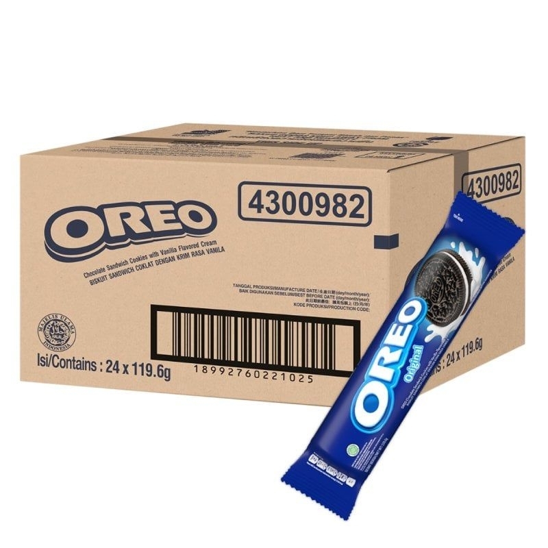 Oreo Biscuit 119gm x 24pkt 1 Carton / Biskut Oreo / Oreo Original ...