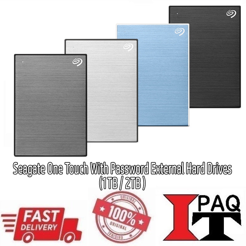 Seagate One Touch With Password External Hard Drives | Ext HDD ( 1TB ...