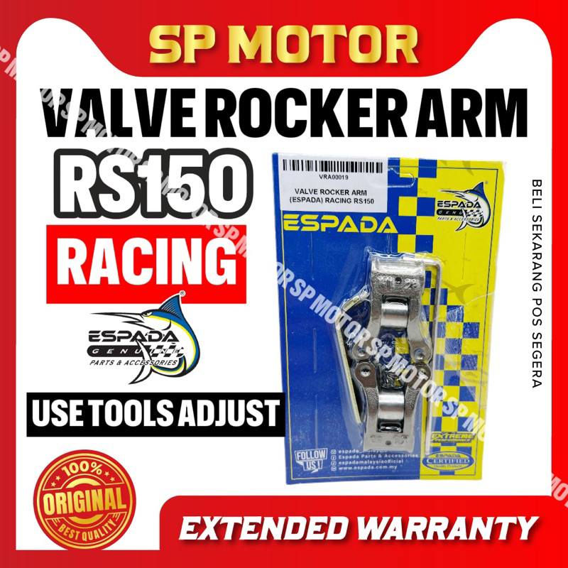 100% ORI ESPADA RS150 RACING ROCKER ARM SET (NO NEED USE SHIM) USE TOOL ...