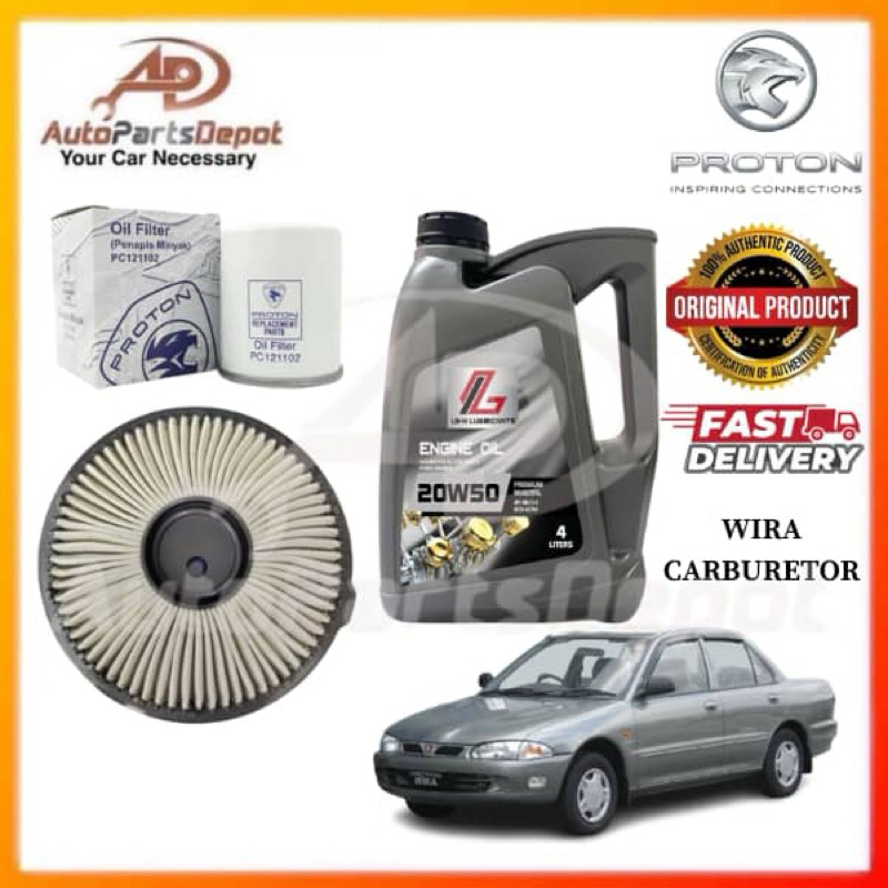 APD-SERVICE SET 5000KM WIRA 1.3 / 1.5 CARBURATOR, ISWARA ENGINE OIL ...
