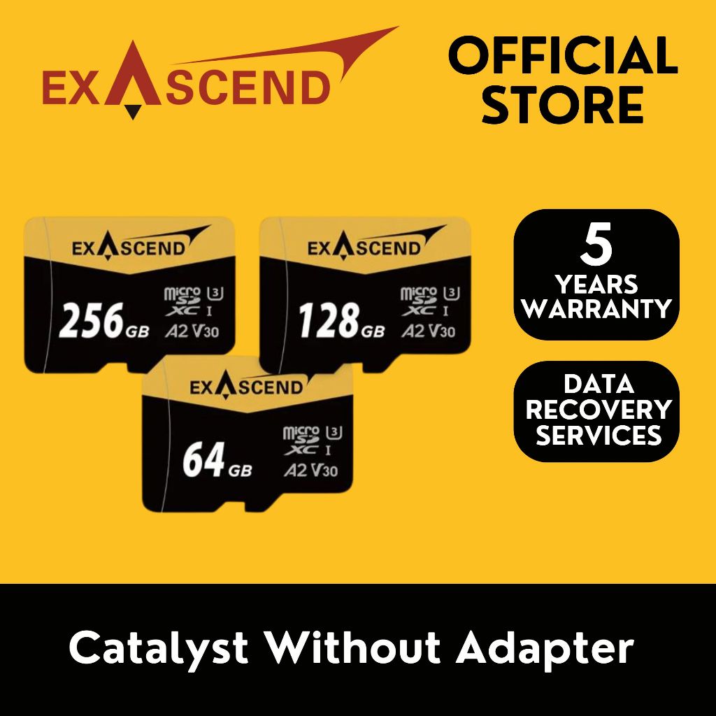 Exascend CATALYST UHS-I microSD (V30) (Without Adapter) | Shopee Malaysia