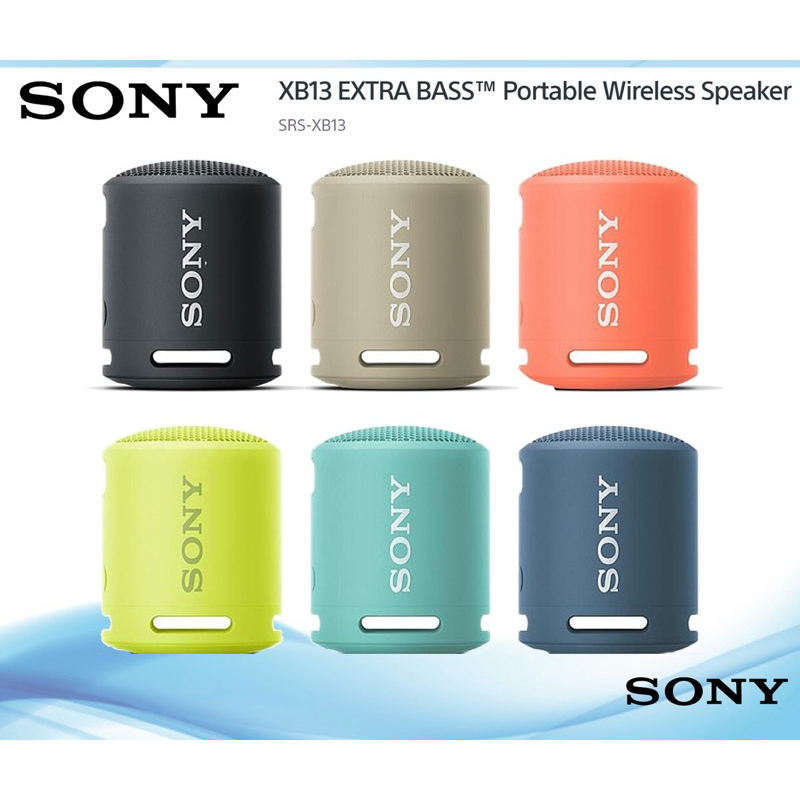 SONY SRX-XB13 WATERPROOF EXTRA BASS PORTABLE WIRELESS SPEAKER | Shopee ...