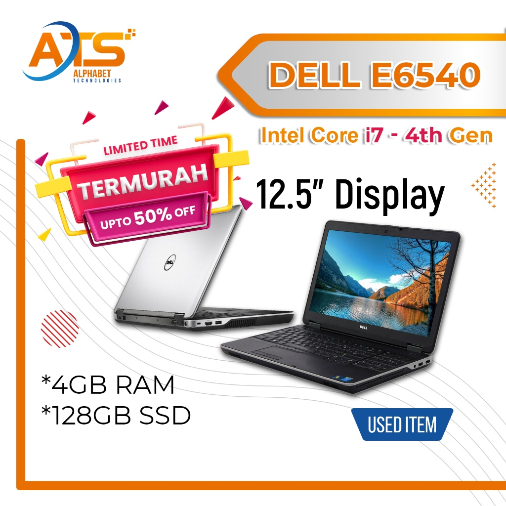 Dell Latitude E6540 /4GB Ram / SSD 128GB / Intel Core i7-4th Gen ...