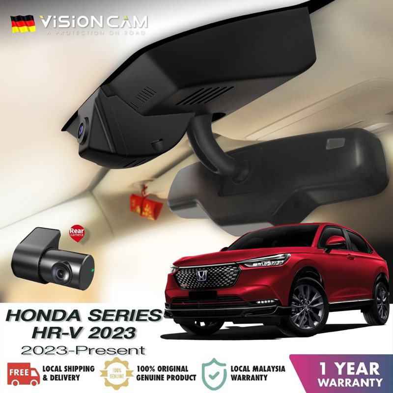 🔥4K UHD Premium Dash Cam🔥Honda HRV 2023-2025 Hidden DashCam Front and ...