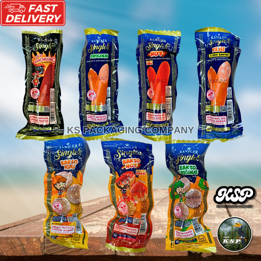 1pcs Kanzler Sosis Sosej Sausage Bakso TikTok Viral Indonesia Ready ...