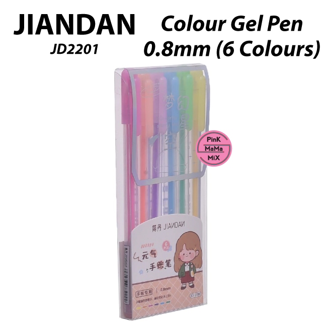 JIANDAN JD-2201 Colour Gel Pen (6 Colours) | Shopee Malaysia