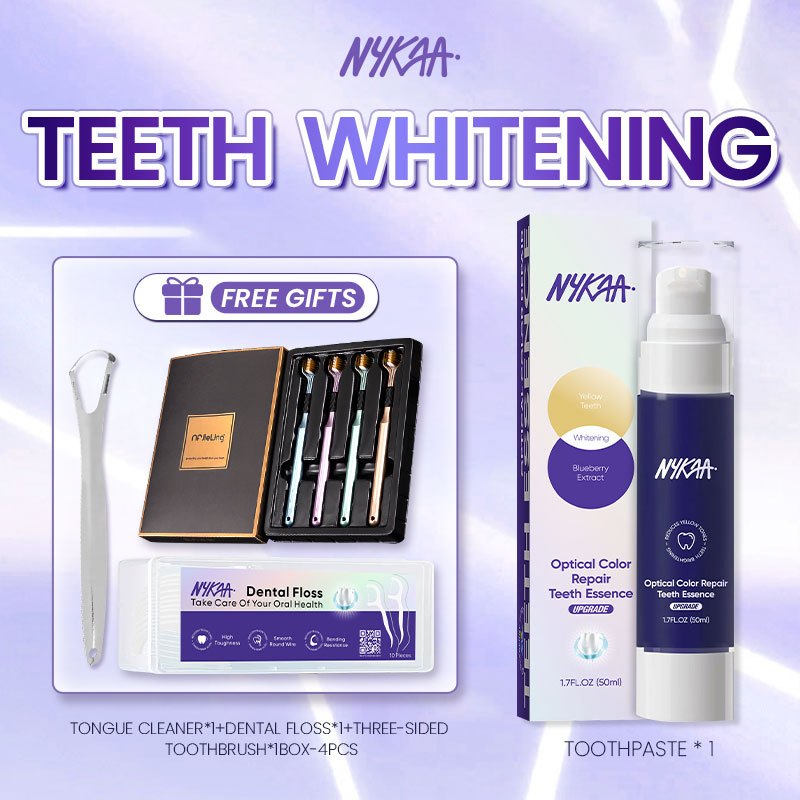 【HALAL&KKM】Nykaa Toothpaste + Toothbrush + Tongue Cleaner + Dental ...