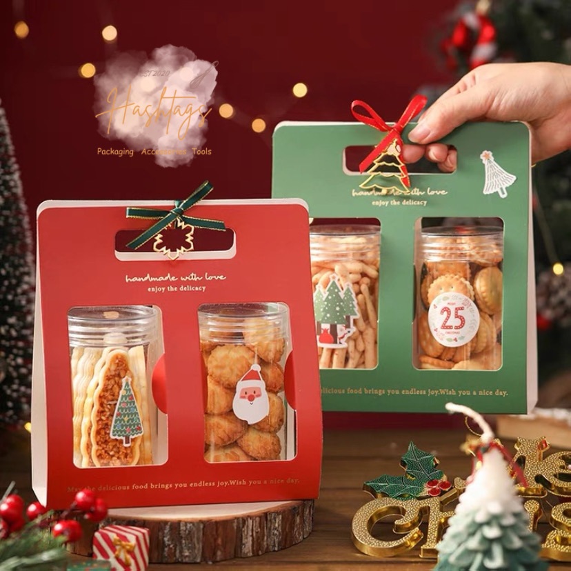 Christmas New Halloween Gift Box Cookies Box Kotak Kuih Packaging Two ...
