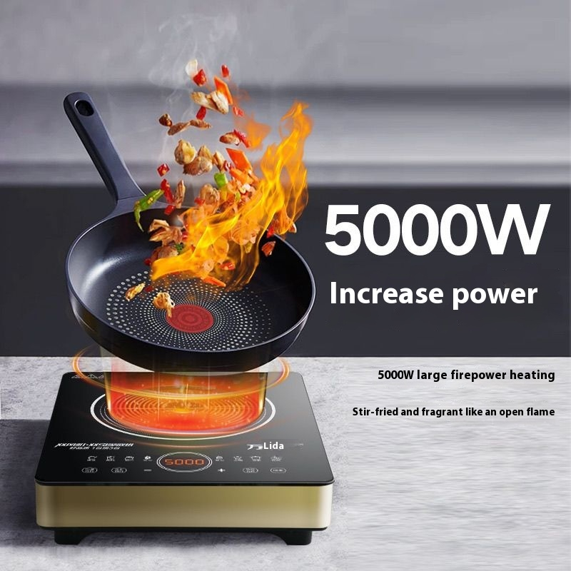 Induction Cooker Household 5000W Explosion-in-One Flat Intelligent ...