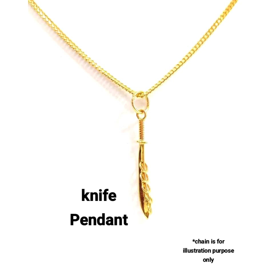Wing Sing 916 Gold Knife Pendant / Loket Pisau Emas 916 黄金刀剑牌吊坠 ...