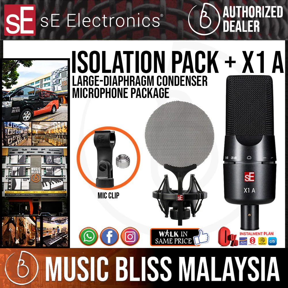 SE Electronics X1 A Large-diaphragm Condenser Microphone (X1A) | Shopee ...