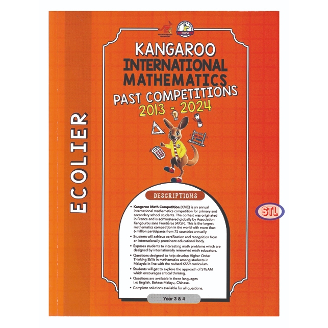 Year 3 & 4 Kangaroo International Mathematics Past Competitions 2013 ...