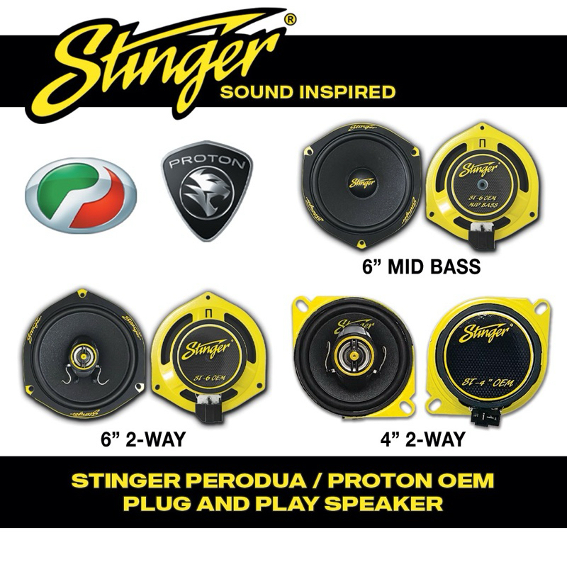 Stinger Speaker OEM Perodua Pemasangan Tanpa Potong Wayar Perodua Oem ...