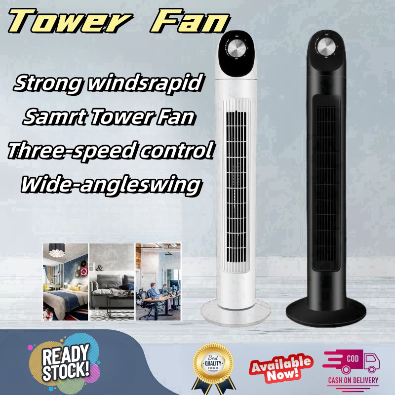 Tower Fan Kipas Smart Bladeless Remote Control fan Quiet Energy-Saving ...