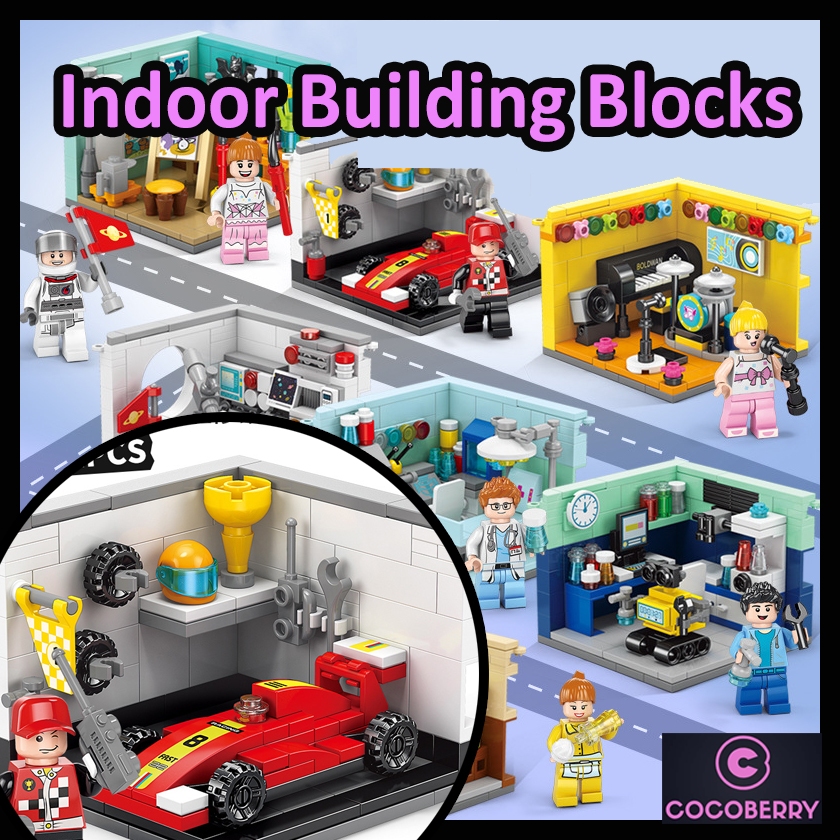 Indoor Building View Blocks Bricks Dream Home Decoration Block ...