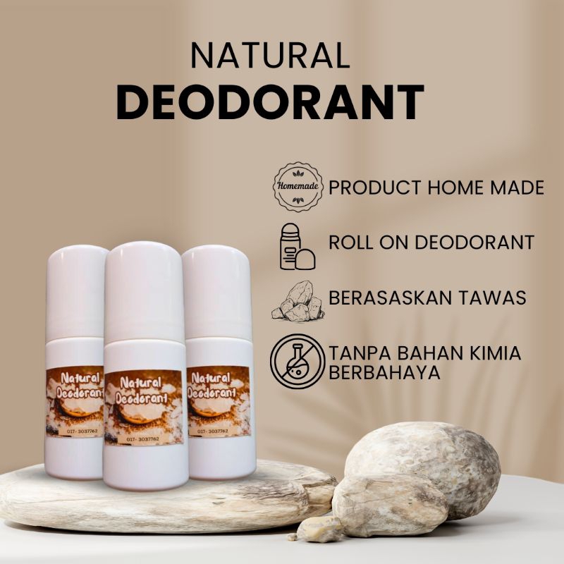 NATURAL DEODORANT TAWAS ALUM 50ML | Shopee Malaysia