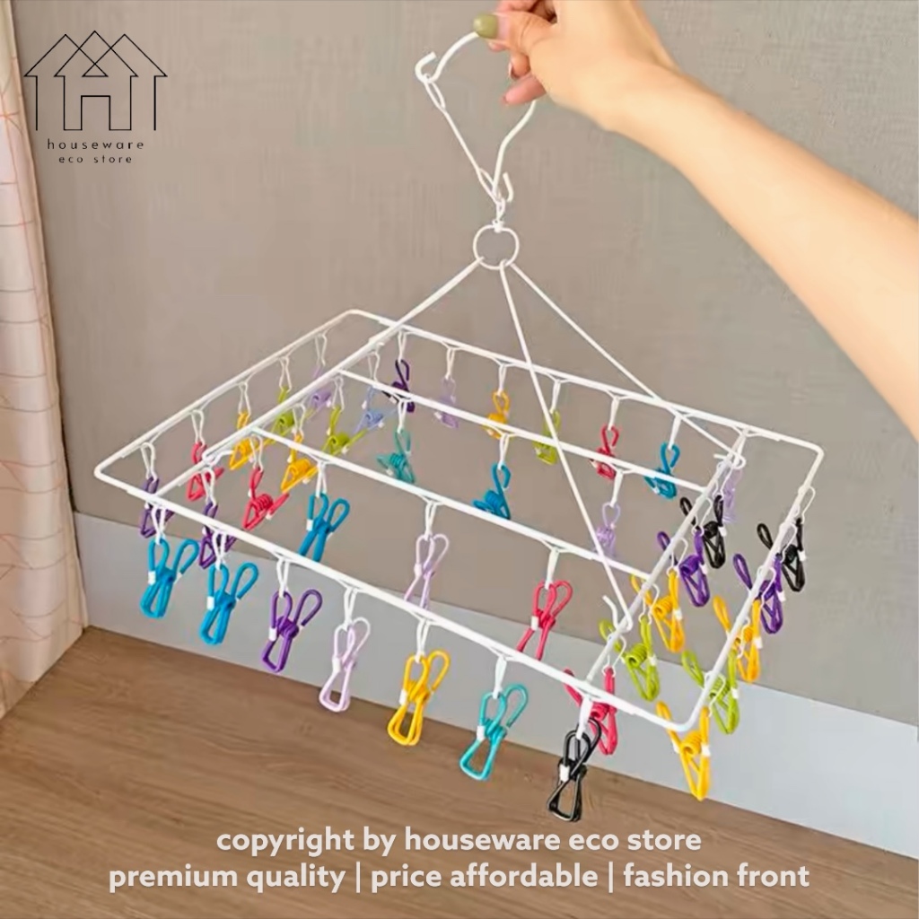 Stainless Steel Rectangle Clothes Drying Rack Hanger Stand Cloth Hanger ...