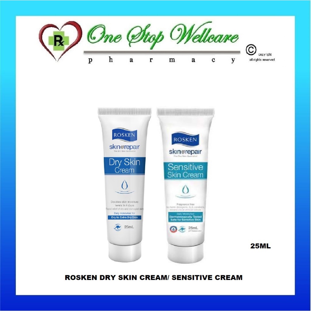 ROSKEN DRY SKIN CREAM (EXP:01/2029) / SENSITIVE CREAM (EXP:06/2029 ...