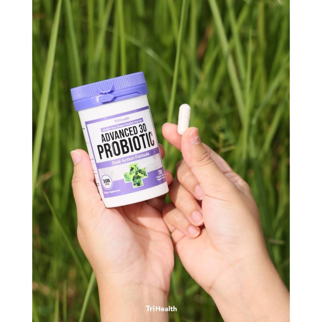 TRIHEALTH ADVANCE PROBIOTIC 30 CAPSULE DUAL ACTION FORMULA | Shopee ...
