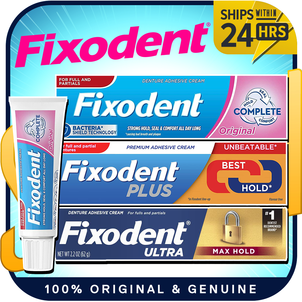 GENUINE Fixodent Complete Original | Plus | Ultra Secure Denture ...