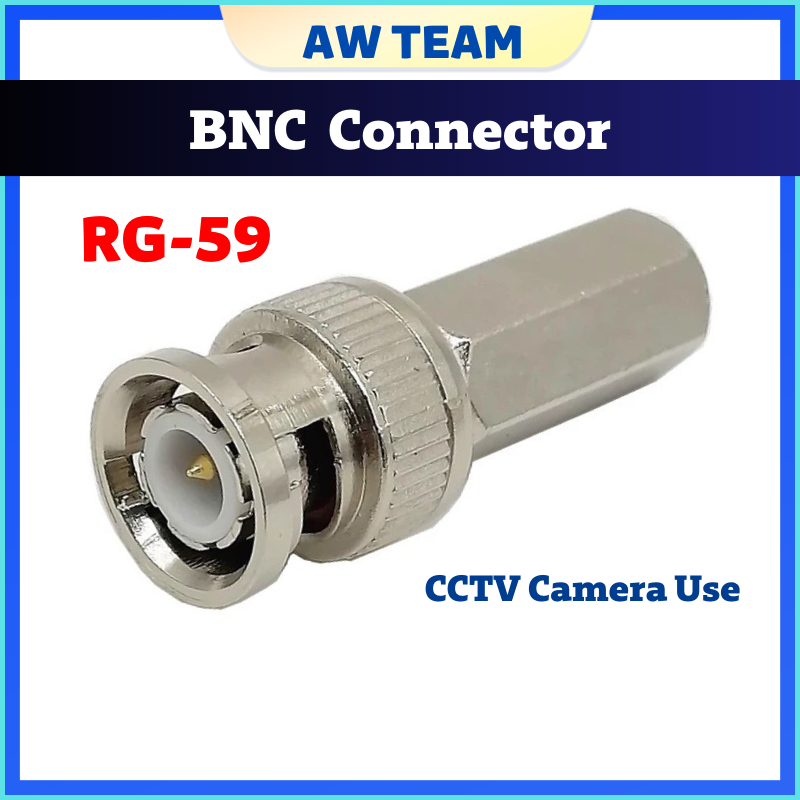 BNC RG59 Coaxial Connector adaptor for CCTV Camera Use | Shopee Malaysia