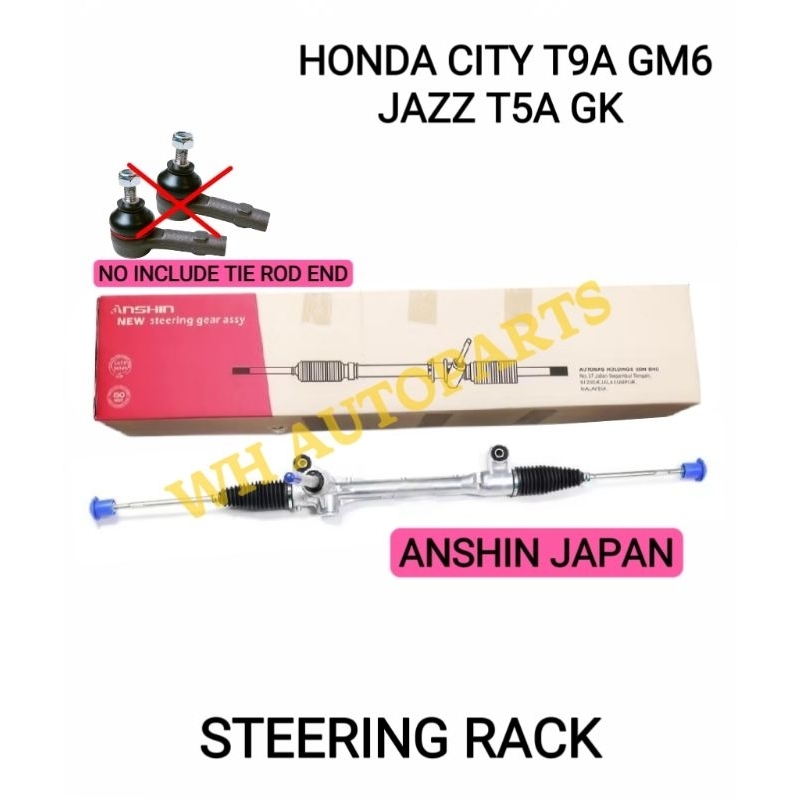 100% NEW (ANSHIN JAPAN) POWER STEERING RACK HONDA CITY T9A GM6 JAZZ T5A ...