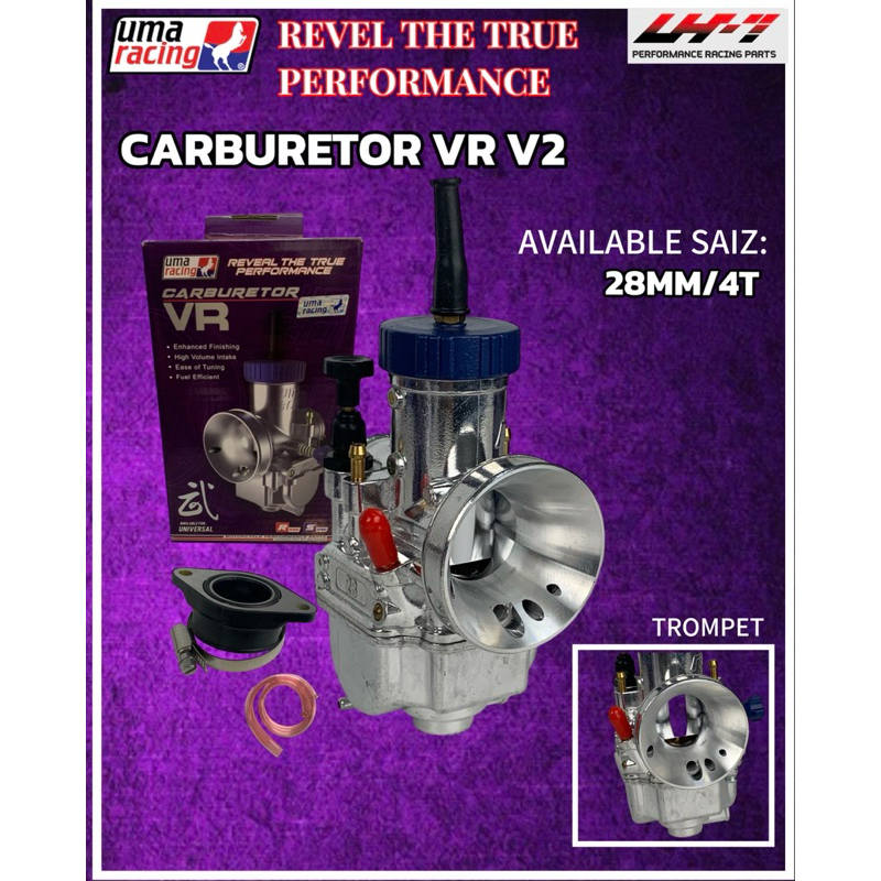 UMA RACING 28MM VR V2 CARBURETOR Original 100% carb carburator nsr wave ...