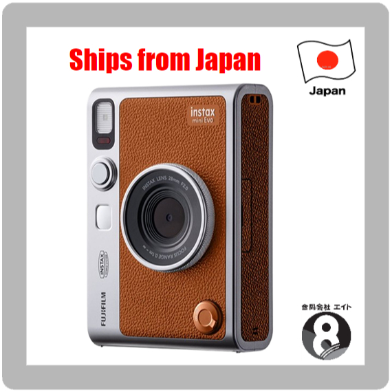 FUJIFILM instax mini Evo BROWN C Cheki Hybrid Instant Camera | Shopee ...