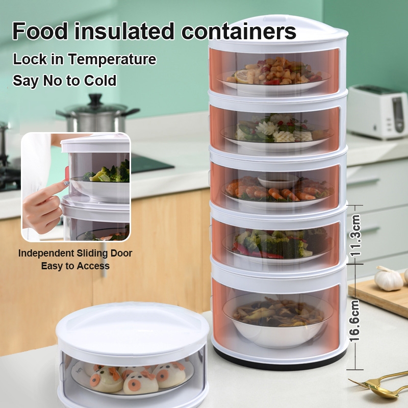 【yobox mall】Transparent Stackable Food Cover Dustproof container food ...