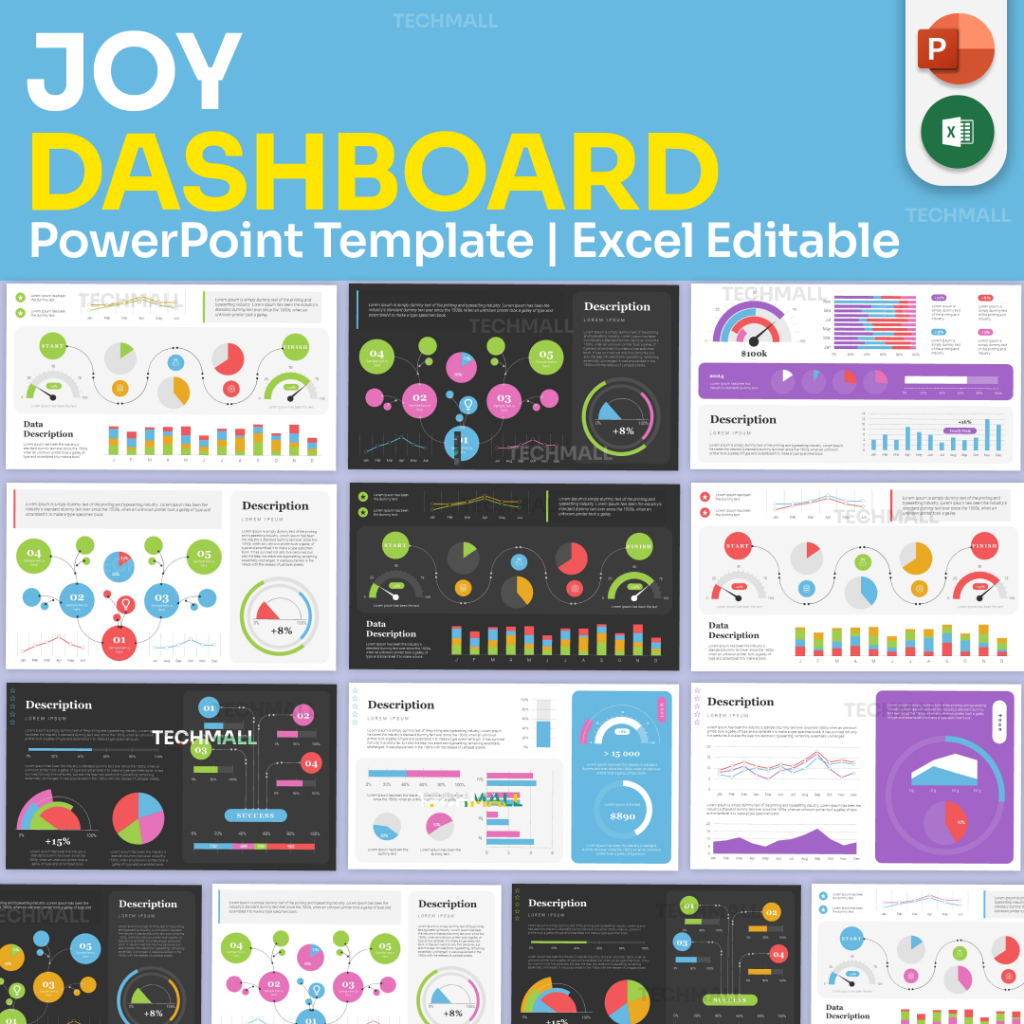Joy Dashboards Powerpoint Presentation Template | Shopee Malaysia
