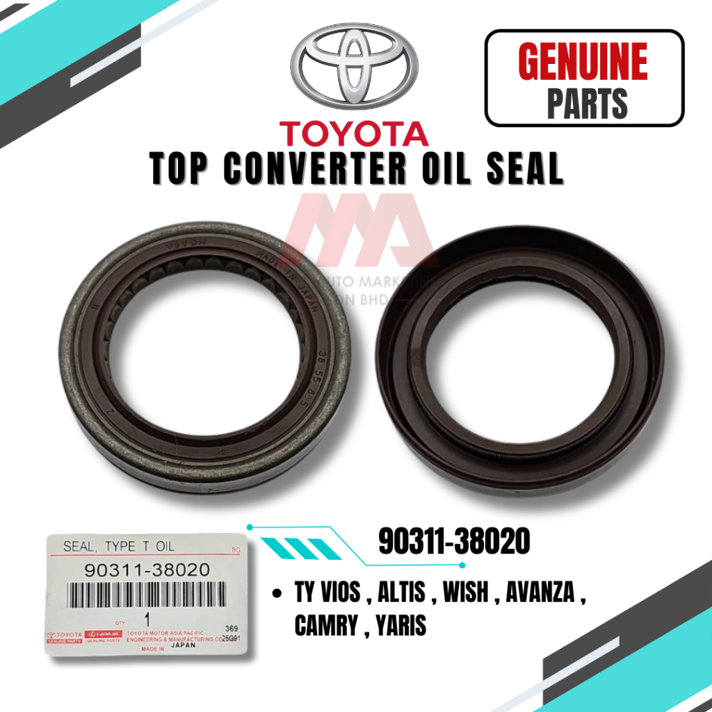 TOP CONVERTER OIL SEAL TOYOTA VIOS , ALTIS , WISH , AVANZA , CAMRY ...