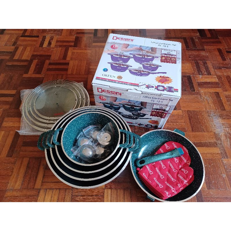 DESSINI ITALY GL-12-S COOKWARE SET | Shopee Malaysia