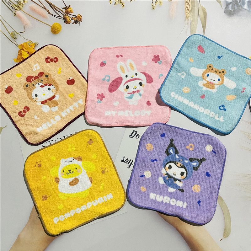 Sanrio Cotton Handkerchief - Small Towel Hand Cloth Baby Kids Cartoon ...